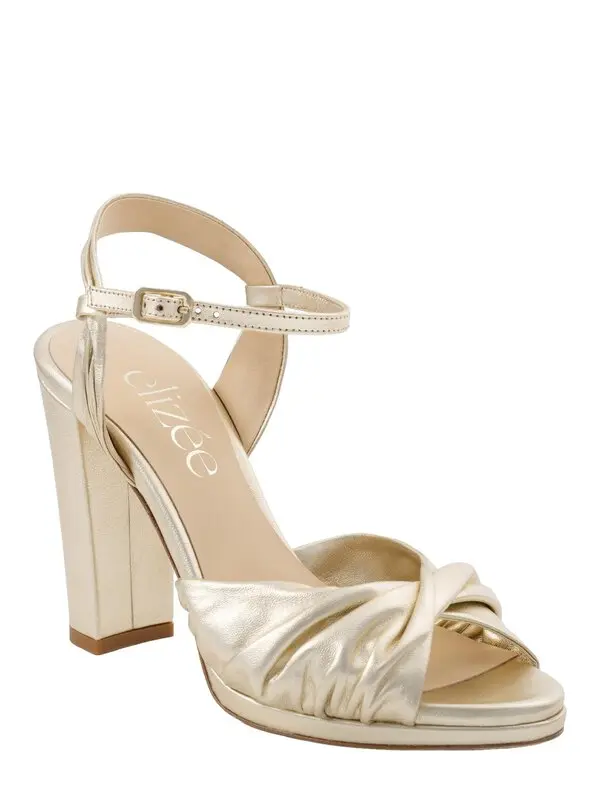 ELIZEE Simone Platform Sandal - Champagne