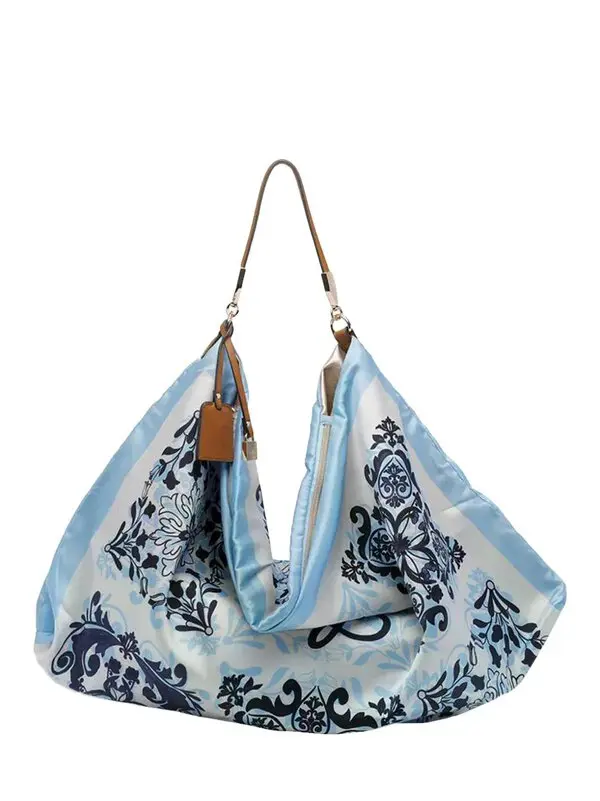 Liu Jo Baroque Print Shoulder Bag - White
