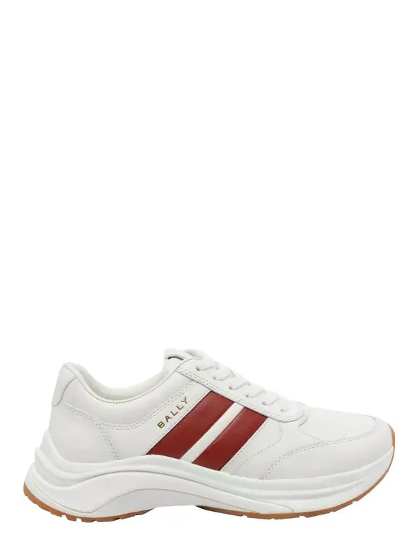 Bally Logo Panelled Sneakers - White