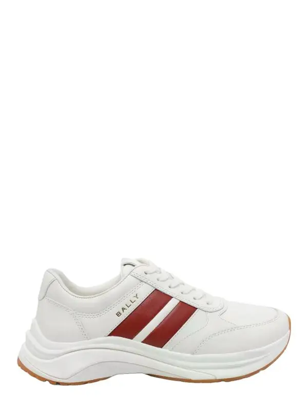 Bally Logo Panelled Sneakers - White