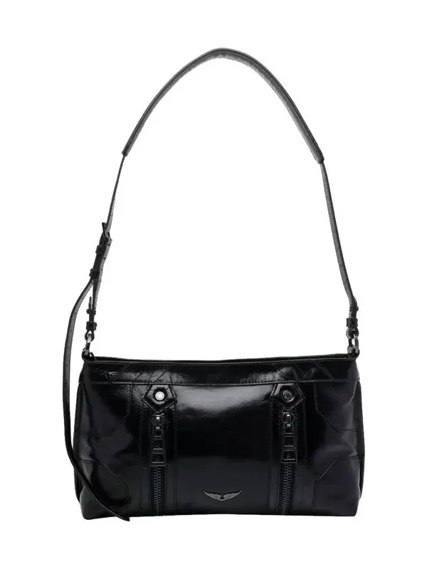 Zadig&Voltaire Patent Leather Shoulder Bag - Black