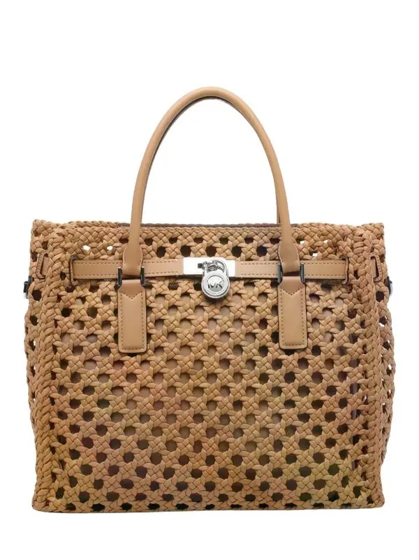 Michael Kors Hamilton Moderne Woven Tote Bag - Neutrals