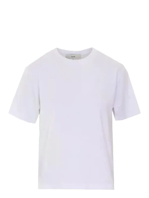DUNST Logo-embroidered Loose-fit T-shirt - White