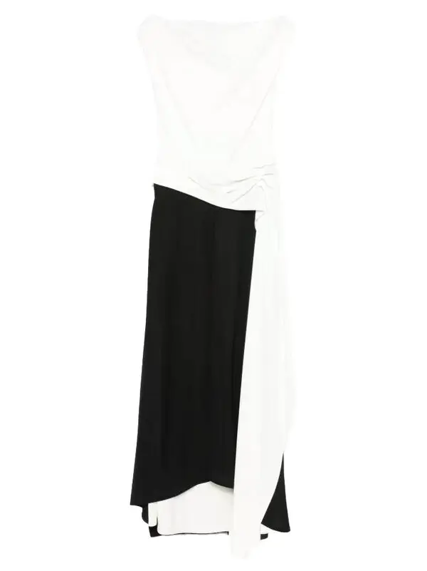Proenza Schouler Daliah Crepe Maxi Dress - Neutrals