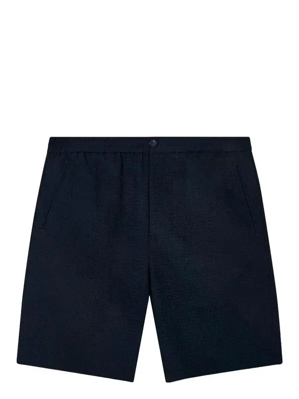 Emporio Armani Textured Shorts - Blue