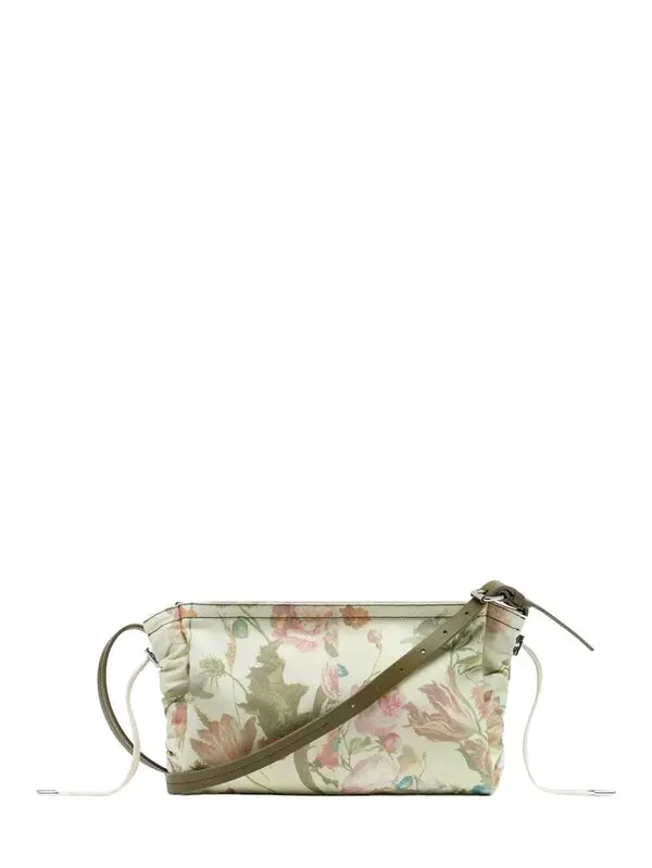 MAISON MARGIELA Floral Print Messenger Bag - Neutrals