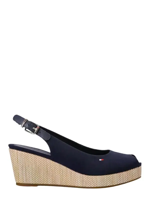 Tommy Hilfiger Elena Slingback Wedge Sandals - Blue