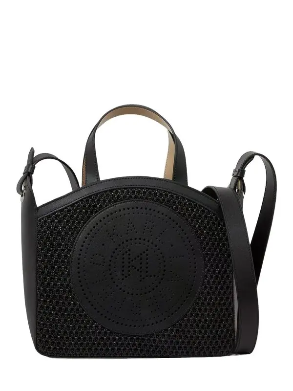 Karl Lagerfeld Small K/circle Tote - Black