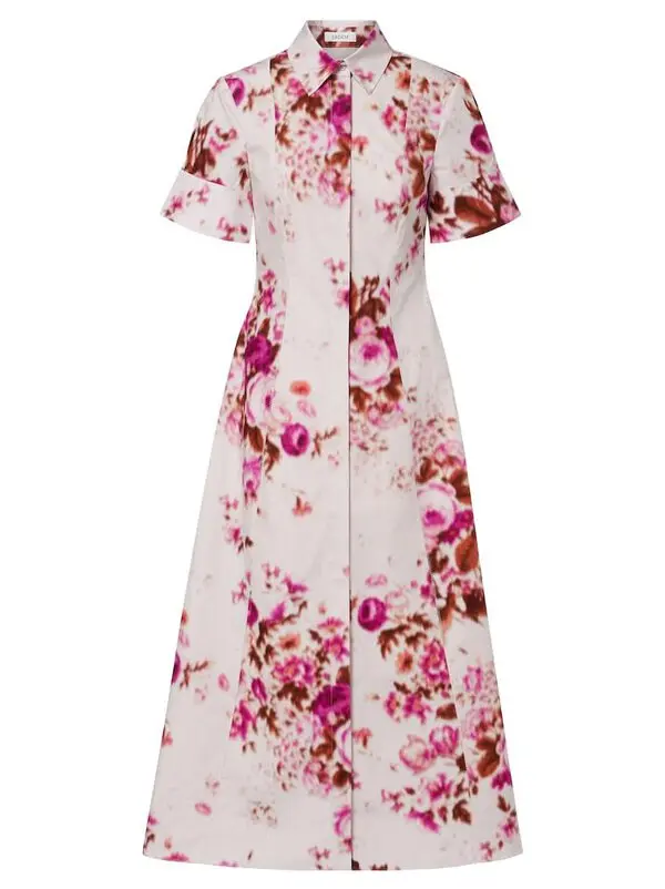 Erdem Floral Cotton Poplin Shirt Dress - Multicoloured