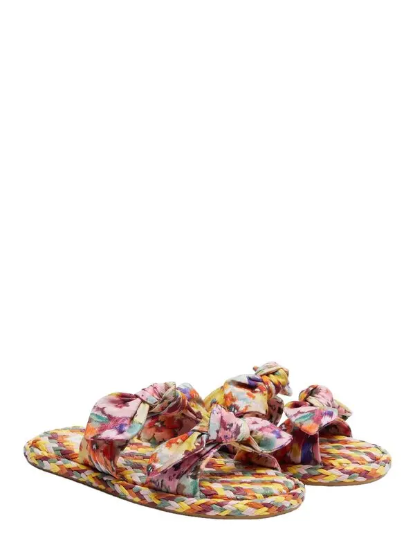 Zimmermann Carousel Printed Espadrille Slides - Multicoloured