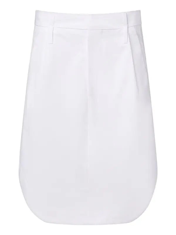 Victoria Beckham Cotton Cargo Skirt - White