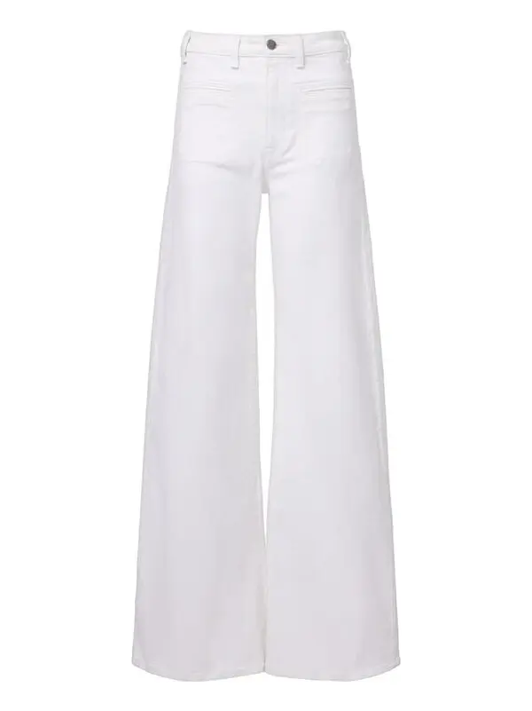 Khaite Delmonico High-rise Wide-leg Jeans - White