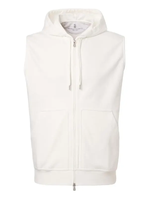Brunello Cucinelli Cotton-blend Hoodie - White