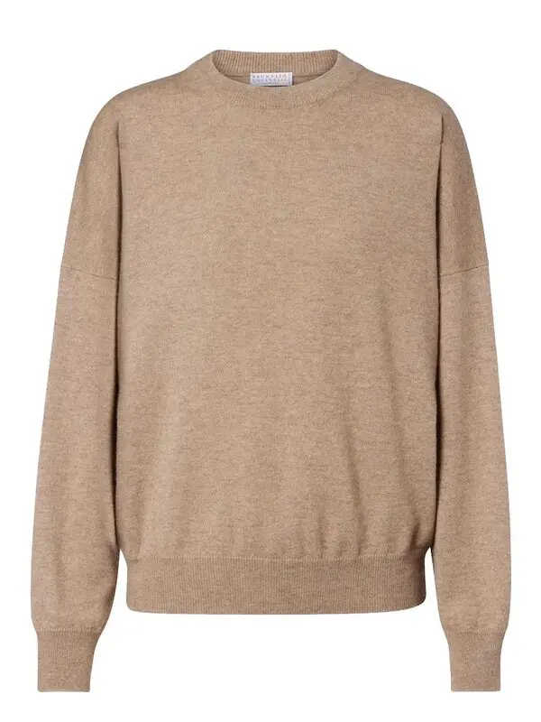 Brunello Cucinelli Cashmere Crewneck Sweater - Brown