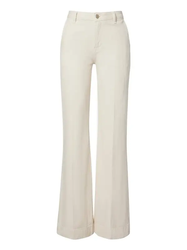 7 For All Mankind Modern Dojo Flare Jeans - White