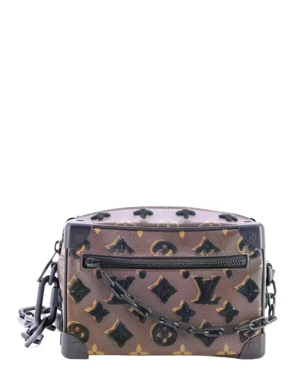 LOUIS VUITTON Soft Trunk Bag Monogram Tuffetage Canvas Mini Crossbody Bag - Black