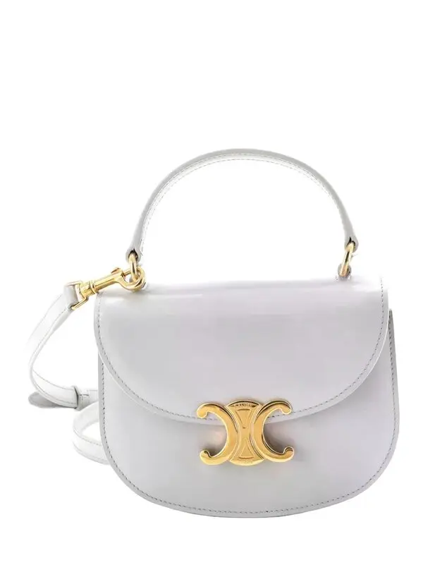 Celine Triomphe Besace Clea Top Handle Mini Satchel - Grey
