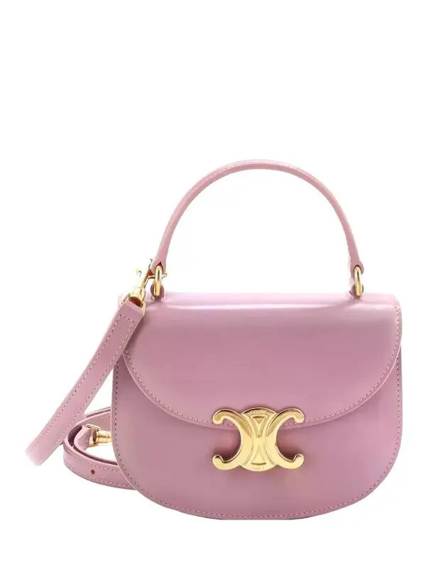 Celine Triomphe Besace Clea Top Handle Mini Satchel - Pink