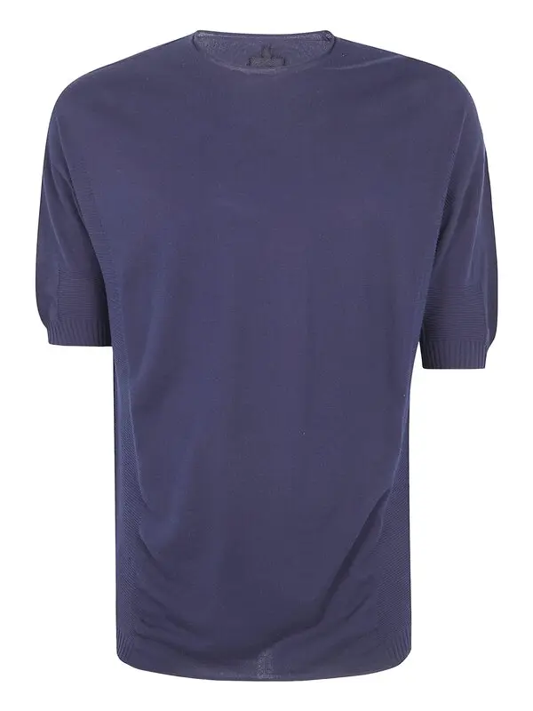MD75 Boxi Short Sleeves Sweater - Blue