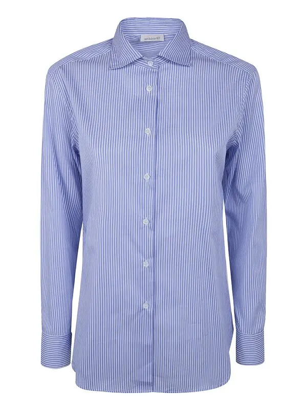 ARCHIVIO67 Long Sleeve Striped Shirt - White