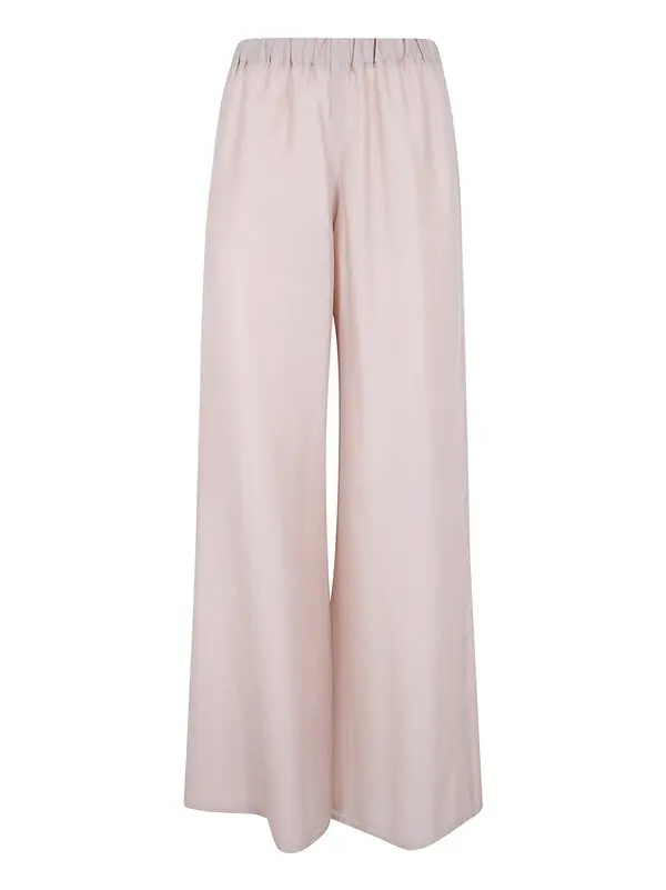 Seventy Lyocell Blend Wide Leg Trousers - Beige