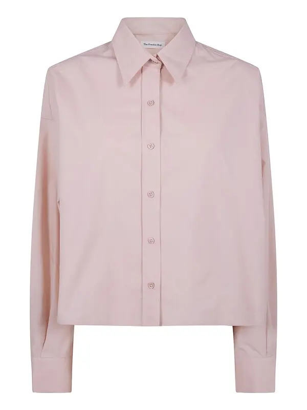THE FRANKIE SHOP Arlen Cotton Boxy Shirt - Pink
