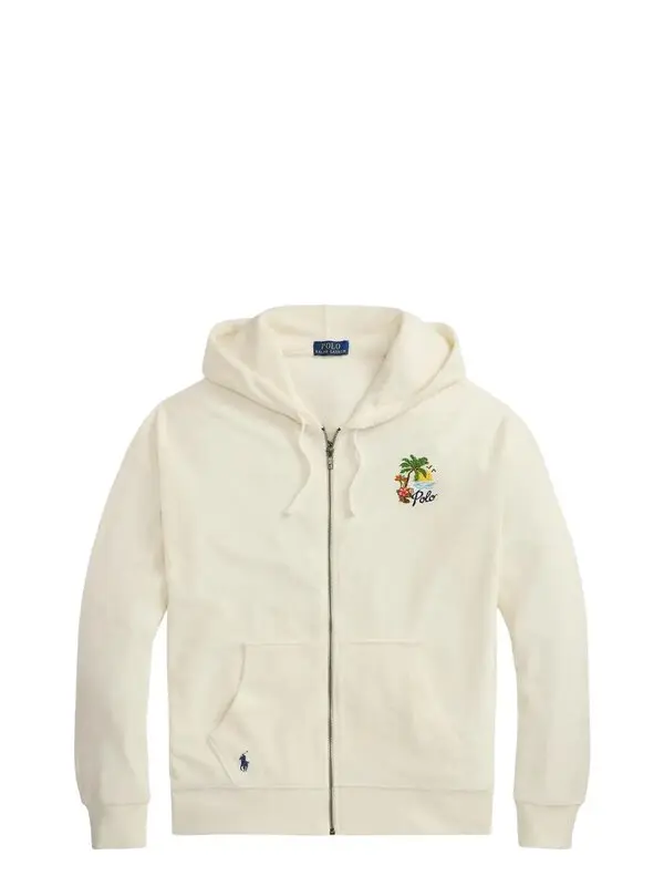 Polo Ralph Lauren Hooded Full Zip Sweatshirt - White