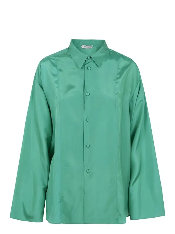 Alberta Ferretti Oversized Silk Shirt - Green