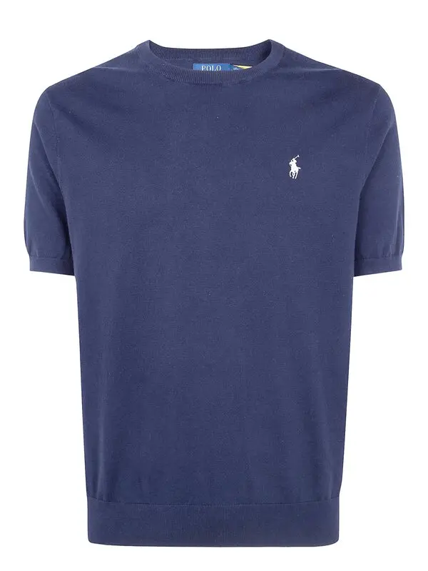 Polo Ralph Lauren Knit Short Sleeve Sweater - Blue