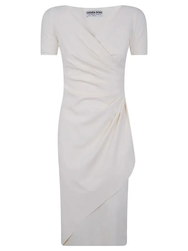 Chiara Boni La Petite Robe Charisse Jersey Dress - White