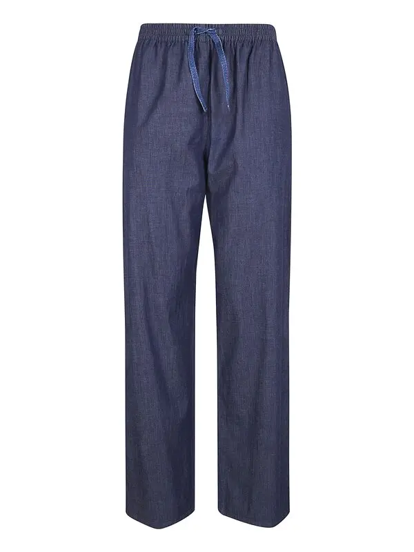 Emporio Armani Straight Leg Trousers - Blue