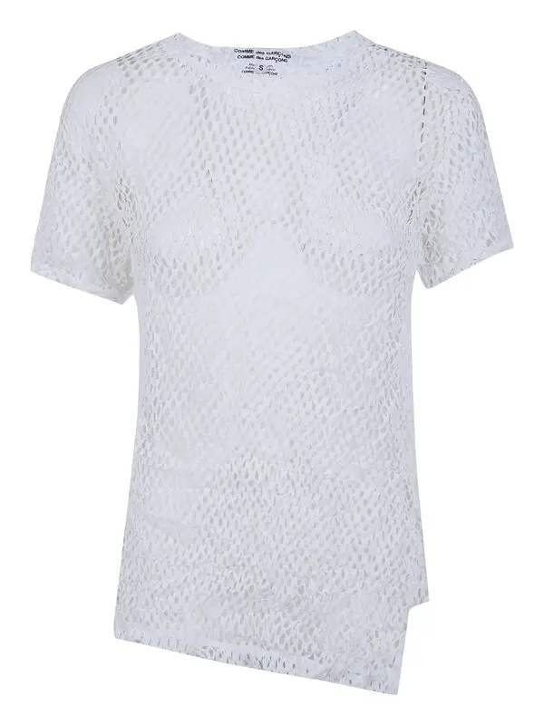 Comme Des Garçons Asymetrical T-shirt - White