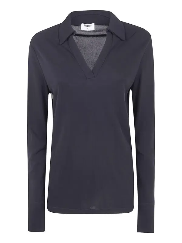 Filippa K Crepe Jersey Shirt - Black
