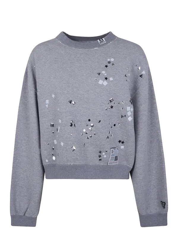 Mihara Yasuhiro Embellished Pullover - Gray