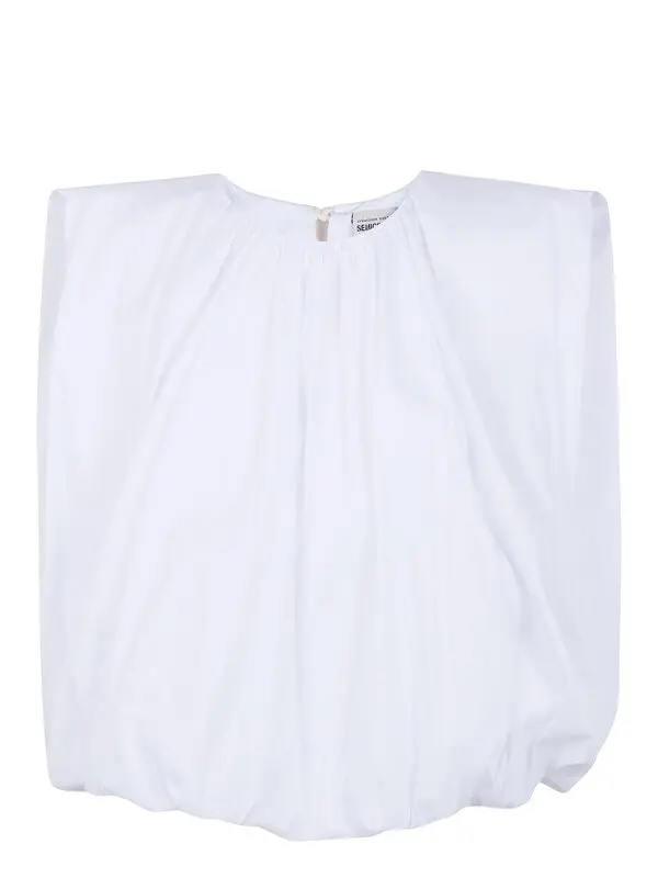 SEMICOUTURE Volume Shirt - White