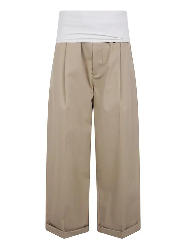 DARKPARK Wendy Wide Leg Trousers - Beige