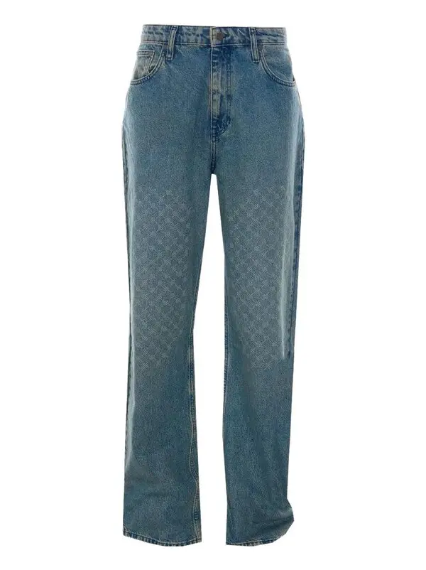 DAILY PAPER Faded Monogram Amba Jeans - Blue