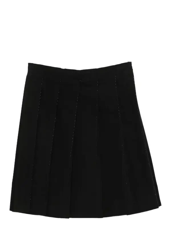TOTEME Pleated Beaded Skirt - Black