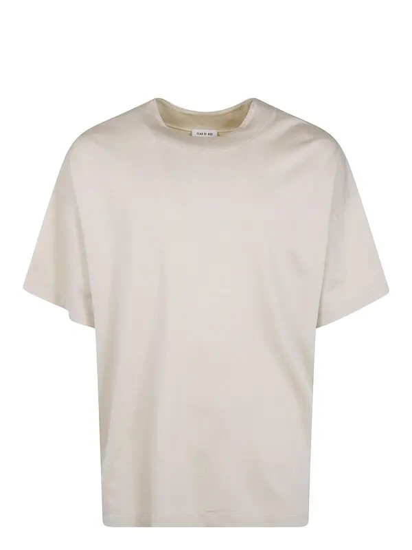 Fear Of God Clean Neck Short Sleeve Tee - White