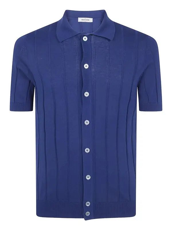 GRAN SASSO Short Sleeves Shirt - Blue