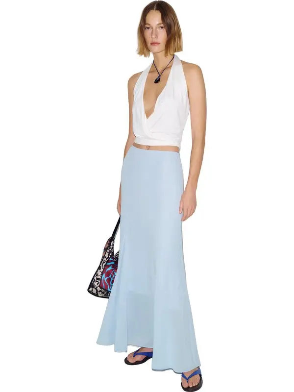 REFORMATION Sally Maxi Skirt - Blue