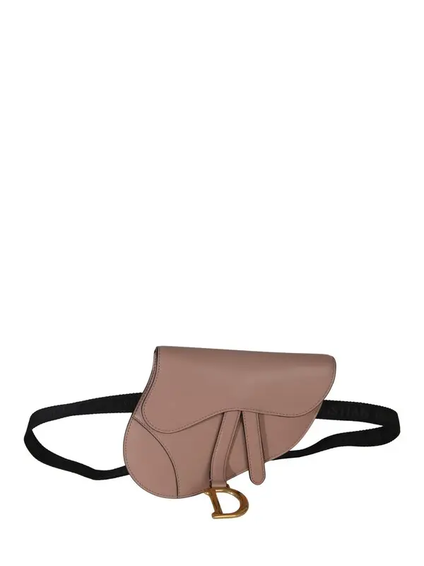 Dior Calfskin Saddle Belt Pouch - Pink