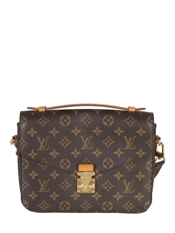LOUIS VUITTON Monogram Canvas Pochette Metis - Brown
