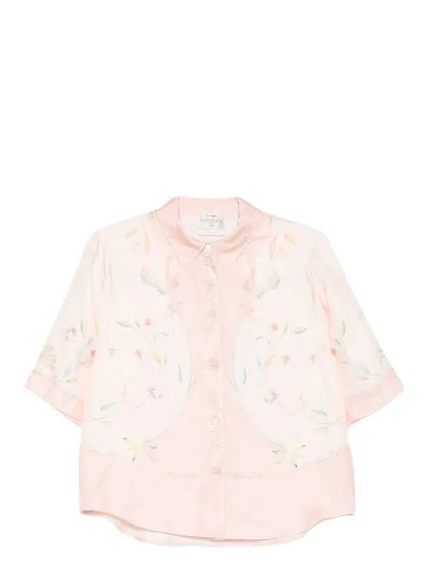 FORTE_FORTE Printed Silk Shirt - Pink