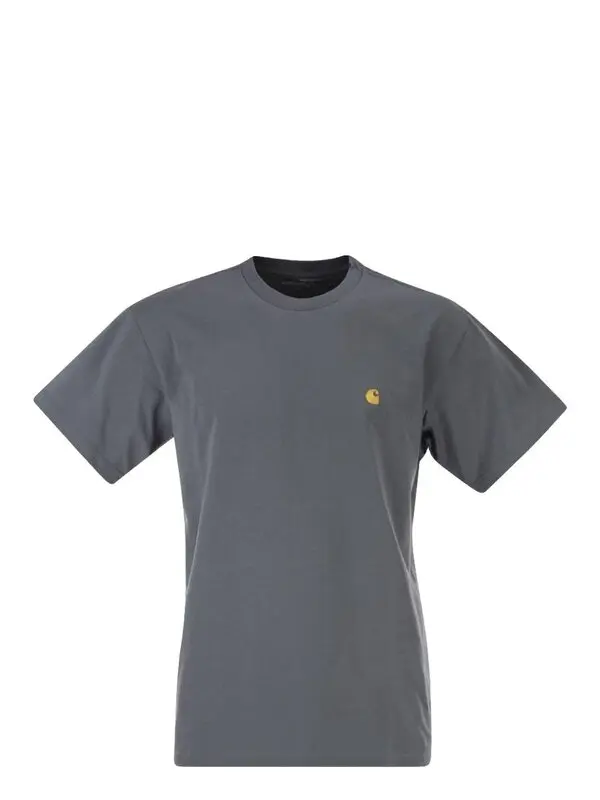 Carhartt Work In Progress Logo Cotton Polo Shirt - Blue