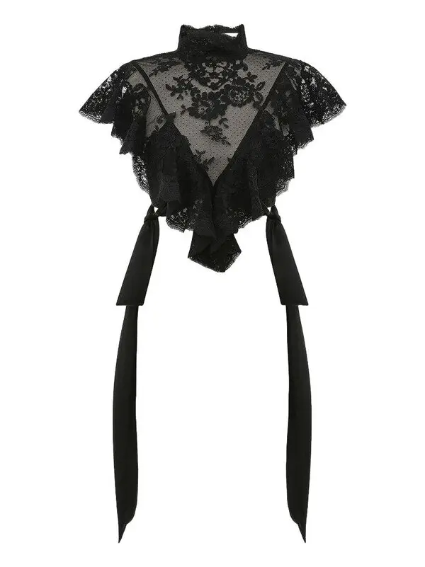 Zimmermann Luna Lace Top - Black