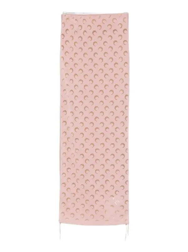MARINE SERRE Moon Devore Skirt - Pink