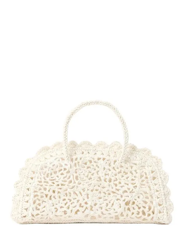 Jacquemus Le Petit Turismo Crochet Handbag - White