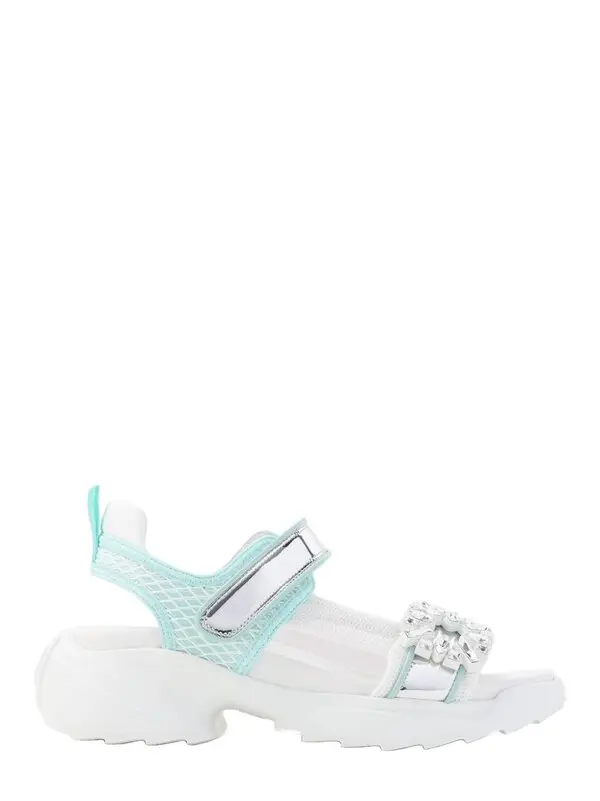 ROGER VIVIER Viv On The Run Sandals - White