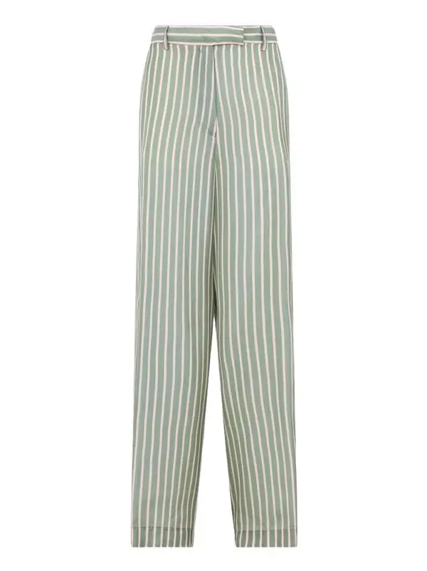 Dries Van Noten Wide-leg Trousers - Green